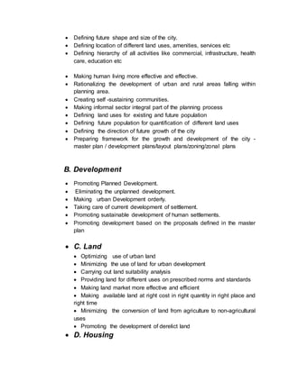 Town planning - A Tool to Promote Holistic Development of Human ...