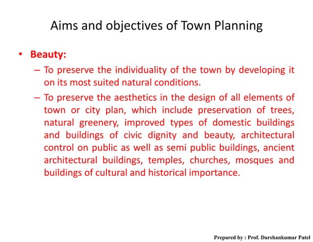 Town planning basics | PPT