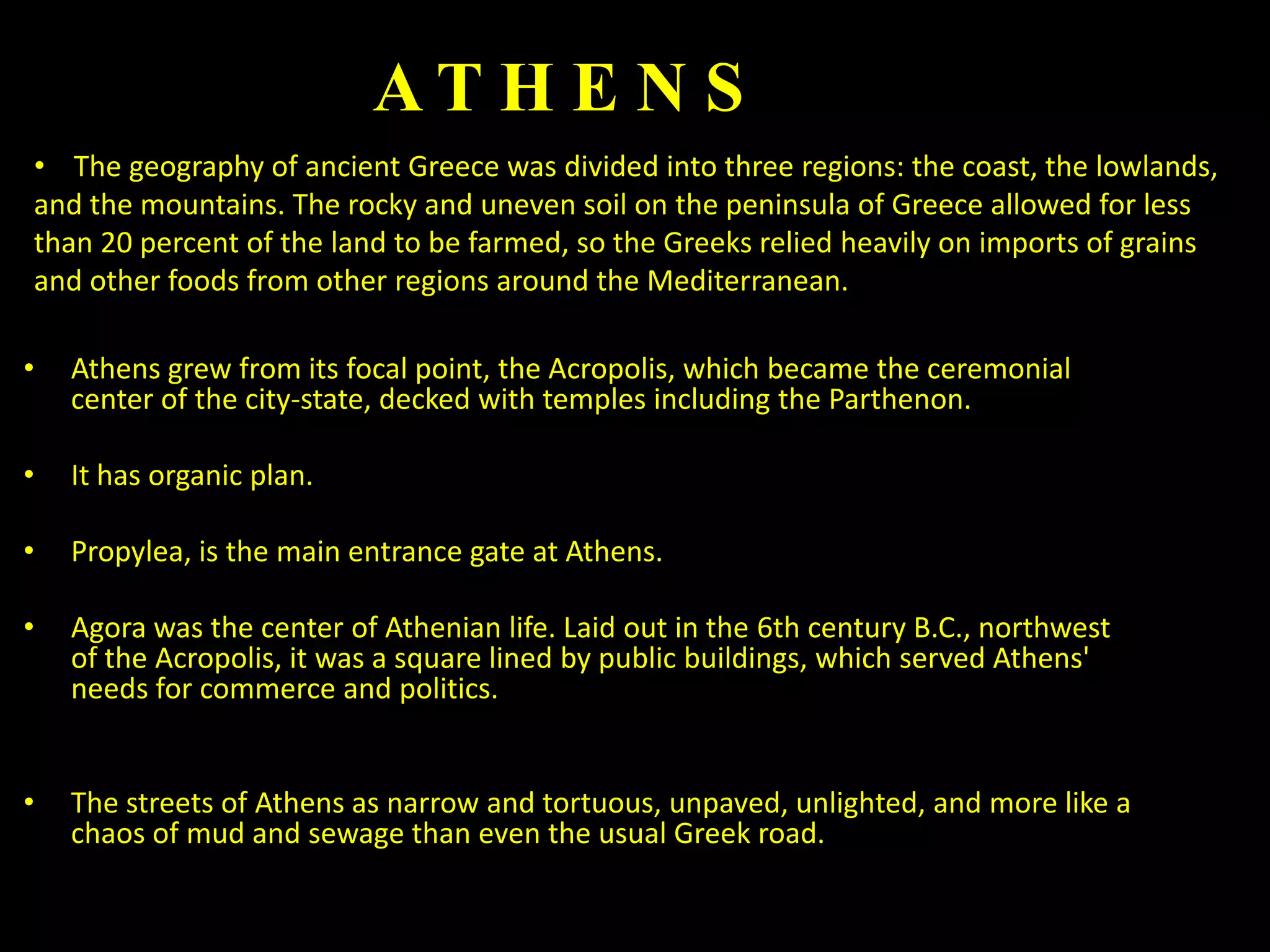 Town planning in Athens | PPTX