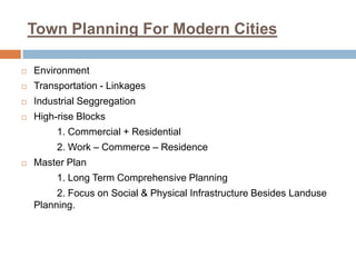 Town planning presentation | PPTX