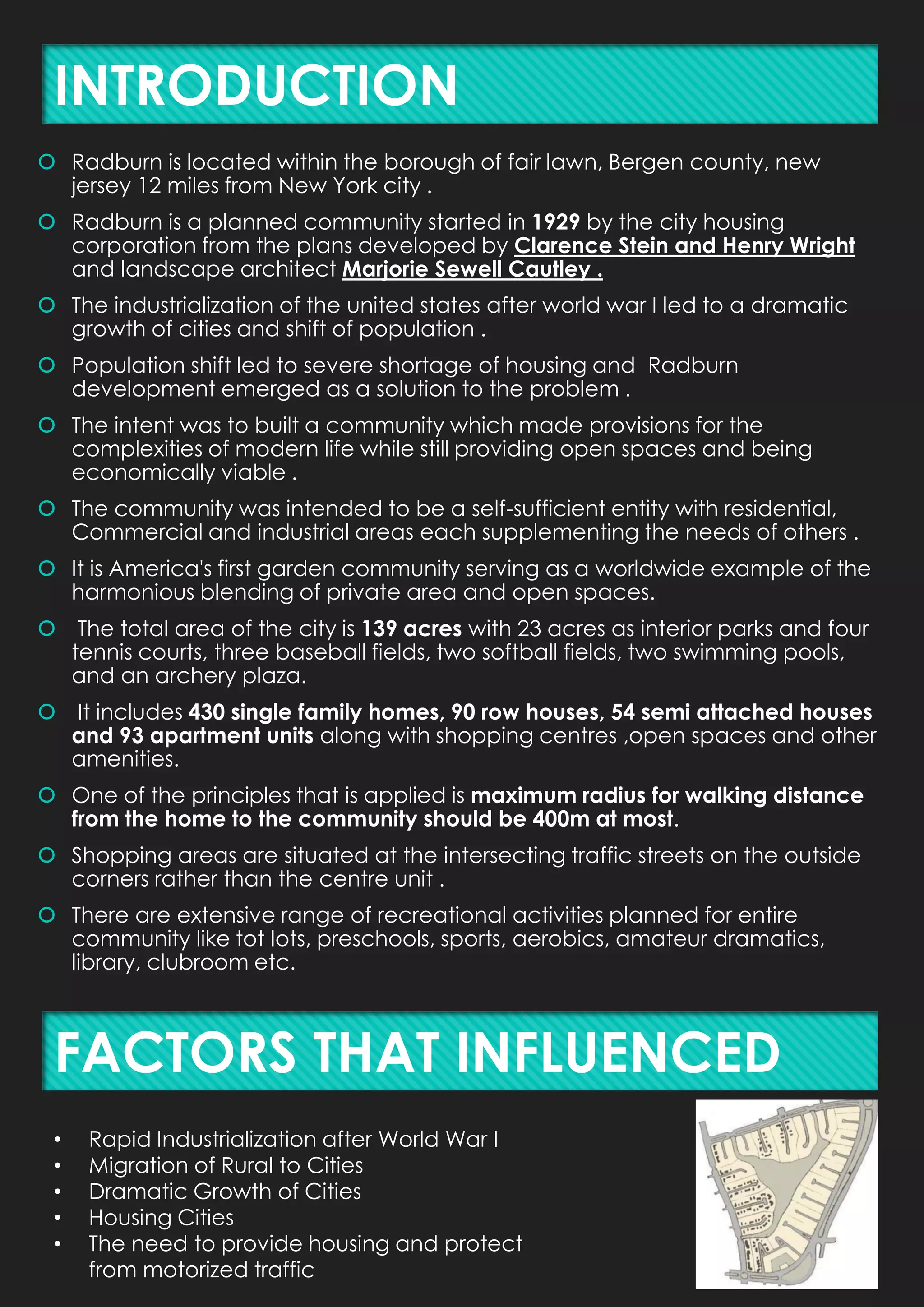 Town planning radburn concept | PDF