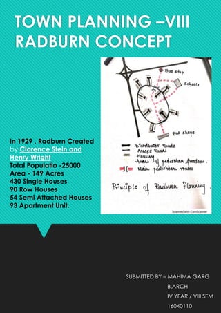 Town planning radburn concept | PDF