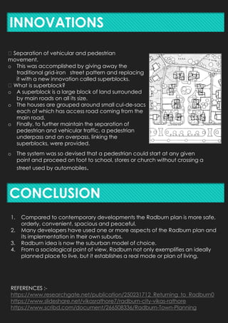 Town planning radburn concept | PDF