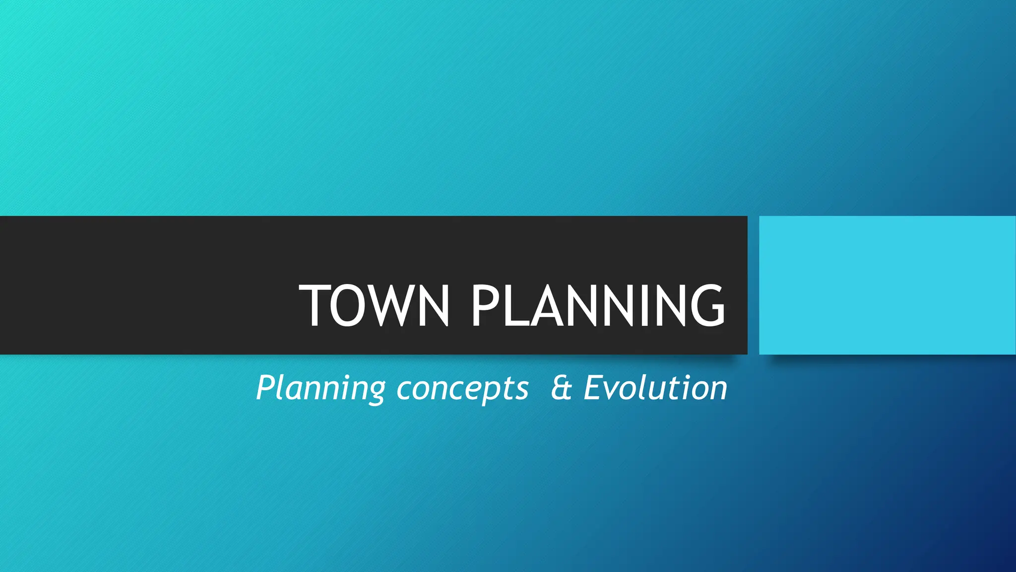 TOWN PLANNING unit 2.2.pptx town planning theories | PPTX