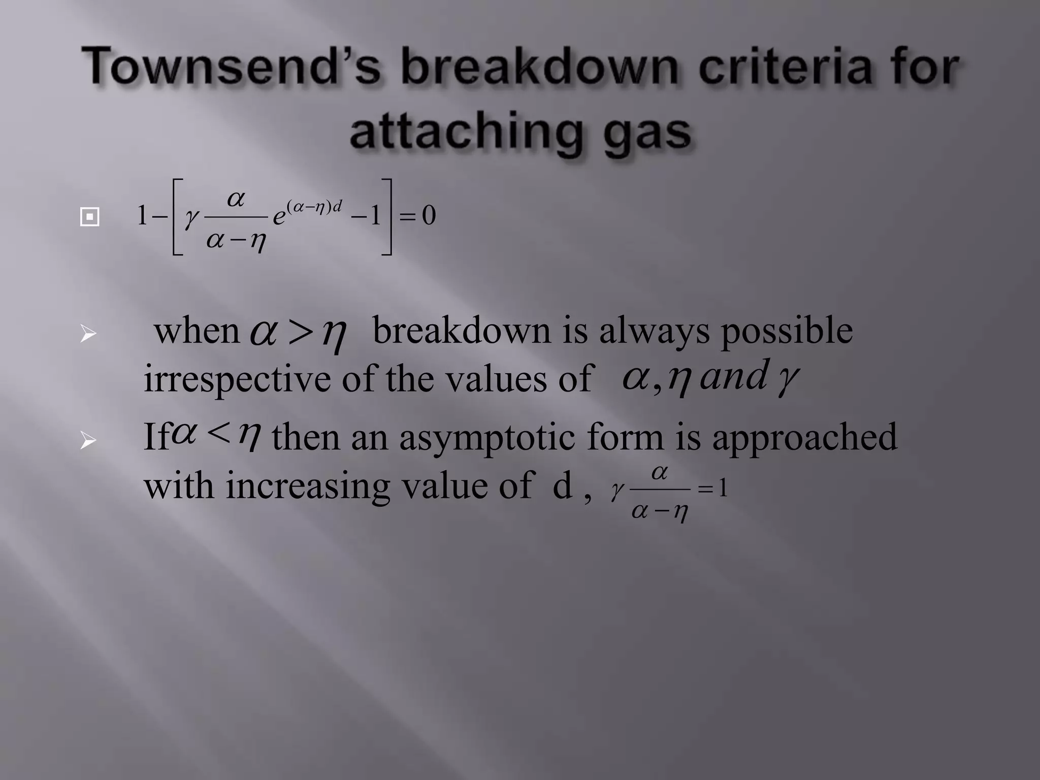 Townsend ’s theory | PPTX