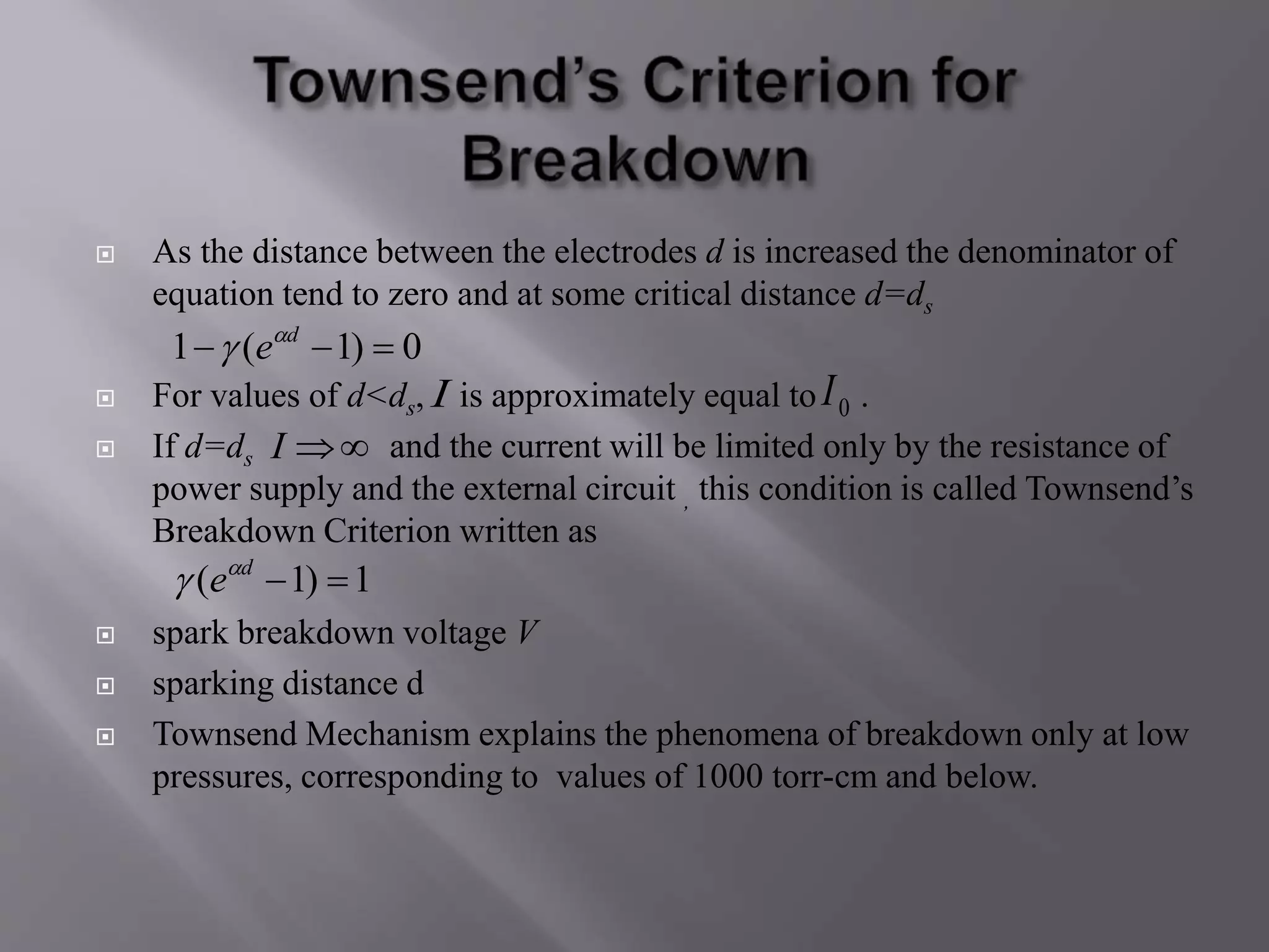 Townsend ’s theory | PPTX