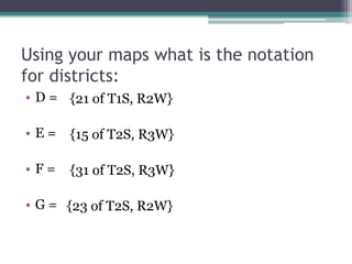 Township&ranges | PPTX