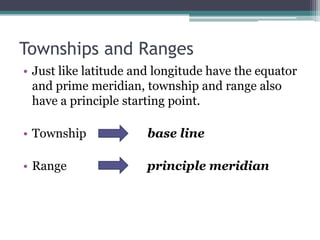 Township&ranges | PPTX