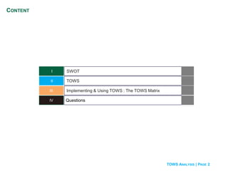 Tows analysis | PPTX