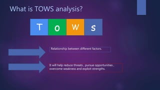 Tows analysis | PPT