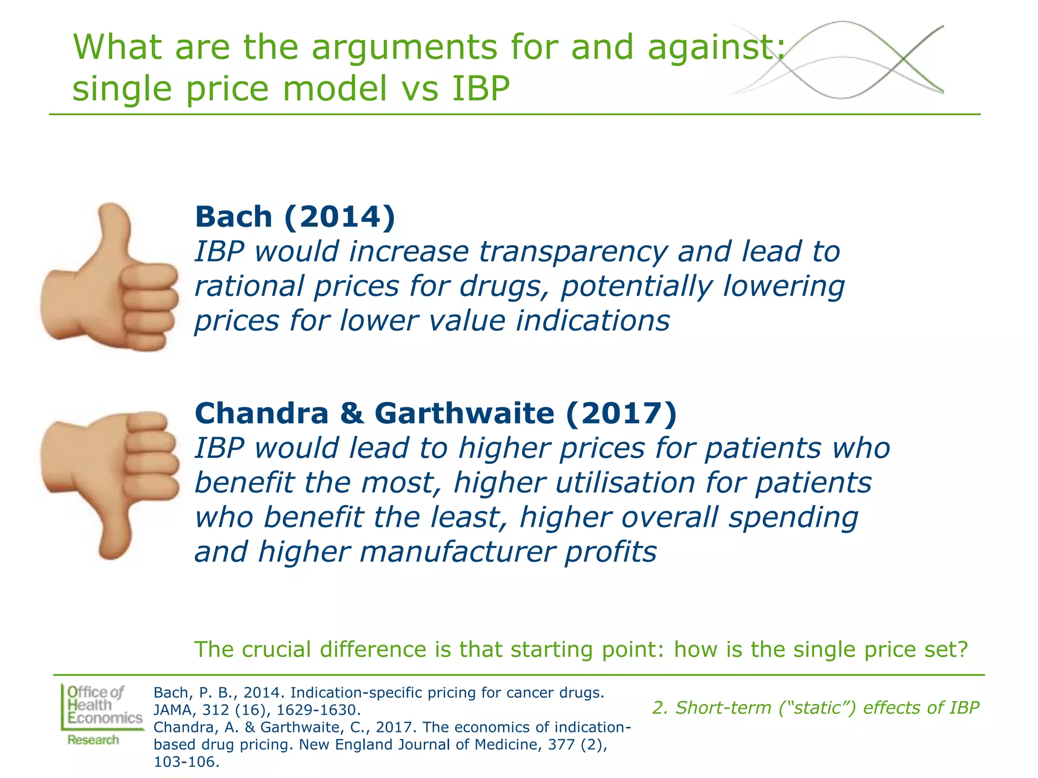 Indication Based Pricing: A Better Way to Value Drugs? (4:3 format) | PPTX