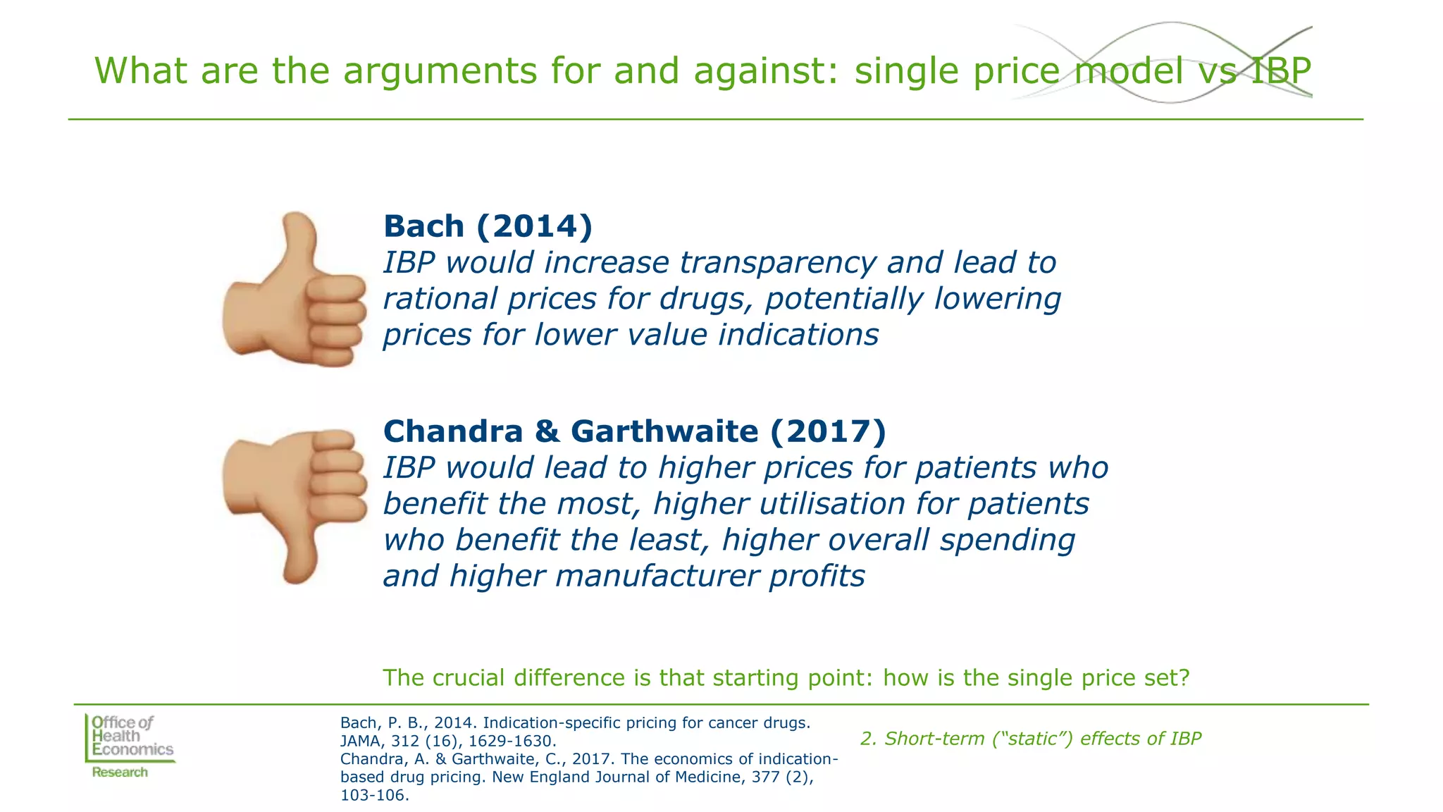 Indication Based Pricing: A Better Way to Value Drugs? (16:9 format) | PPTX