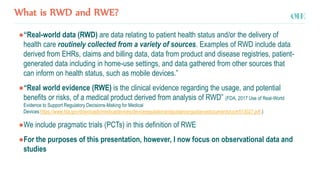 The role of real world data and evidence in building a sustainable ...
