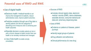 The role of real world data and evidence in building a sustainable ...