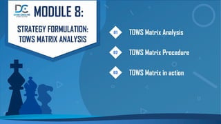 TOWS Matrix Analysis - Dr. Emmanuel Dotong.pdf