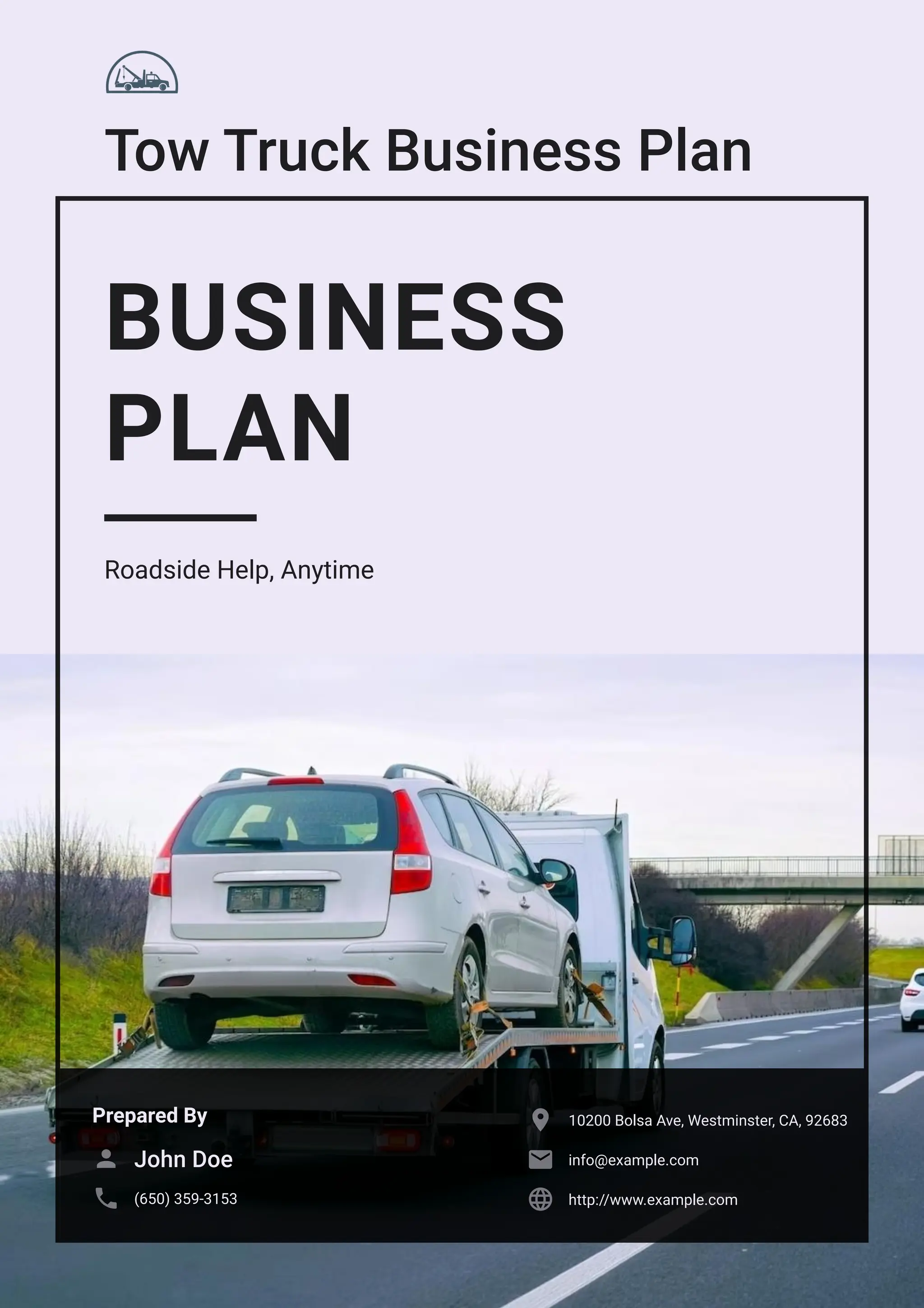 Tow Truck Business Plan Example | Upmetrics | PDF