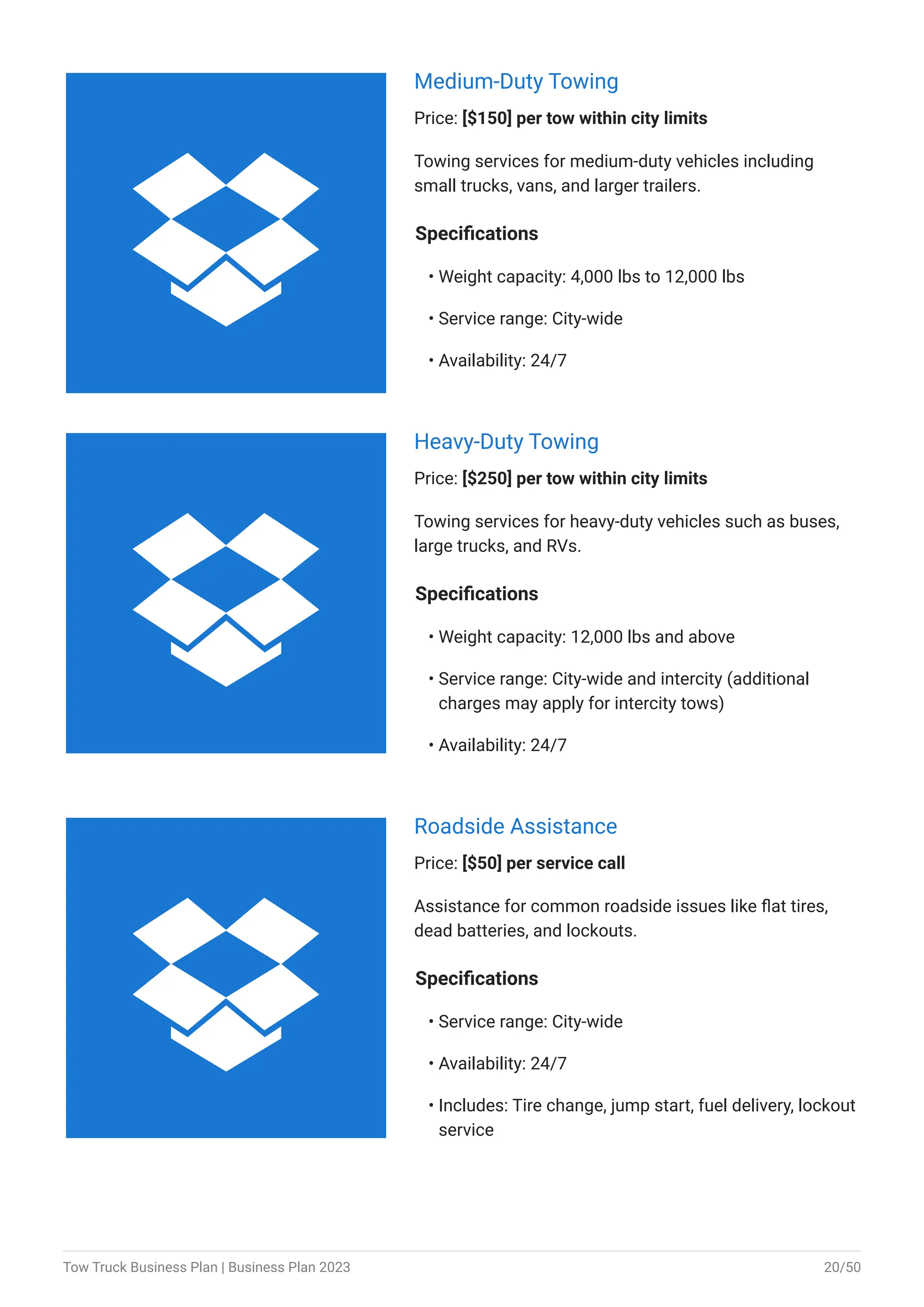 Tow Truck Business Plan Example | Upmetrics | PDF