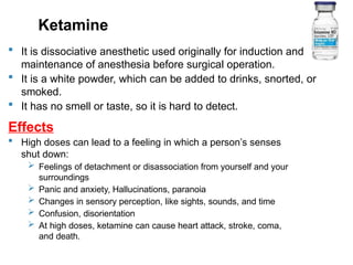 Toxicology of club drugs & their treatment | PPTX
