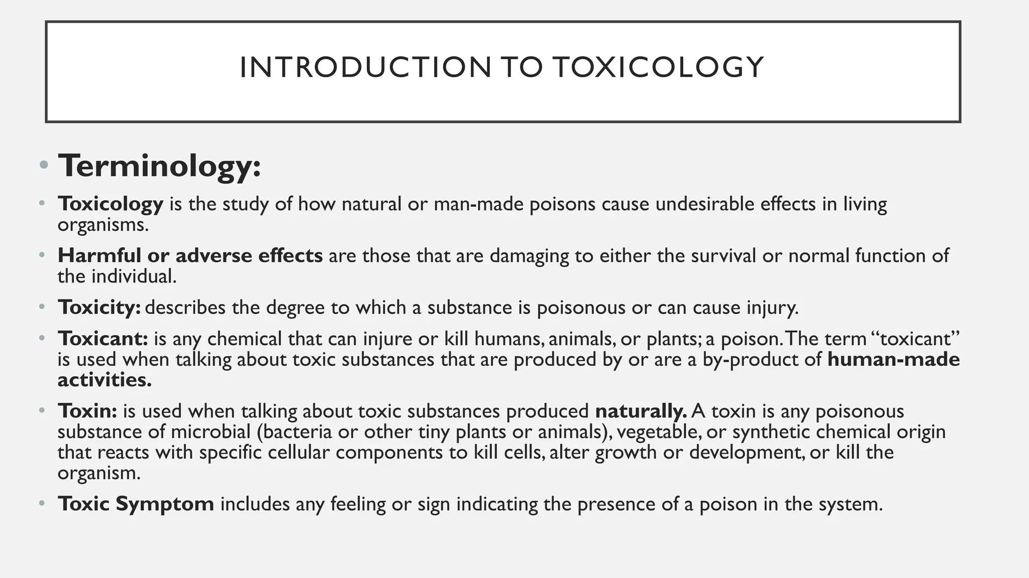 Introduction to Toxicology, History, Branches | PDF