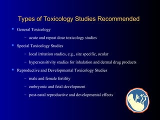 toxicology in drug development presentation | PPT