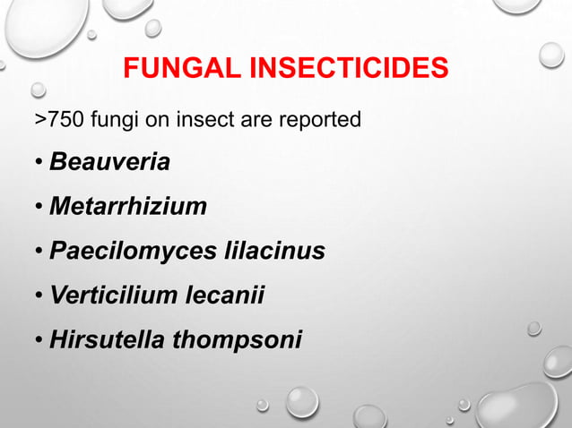 microbial insecticides | PPTX