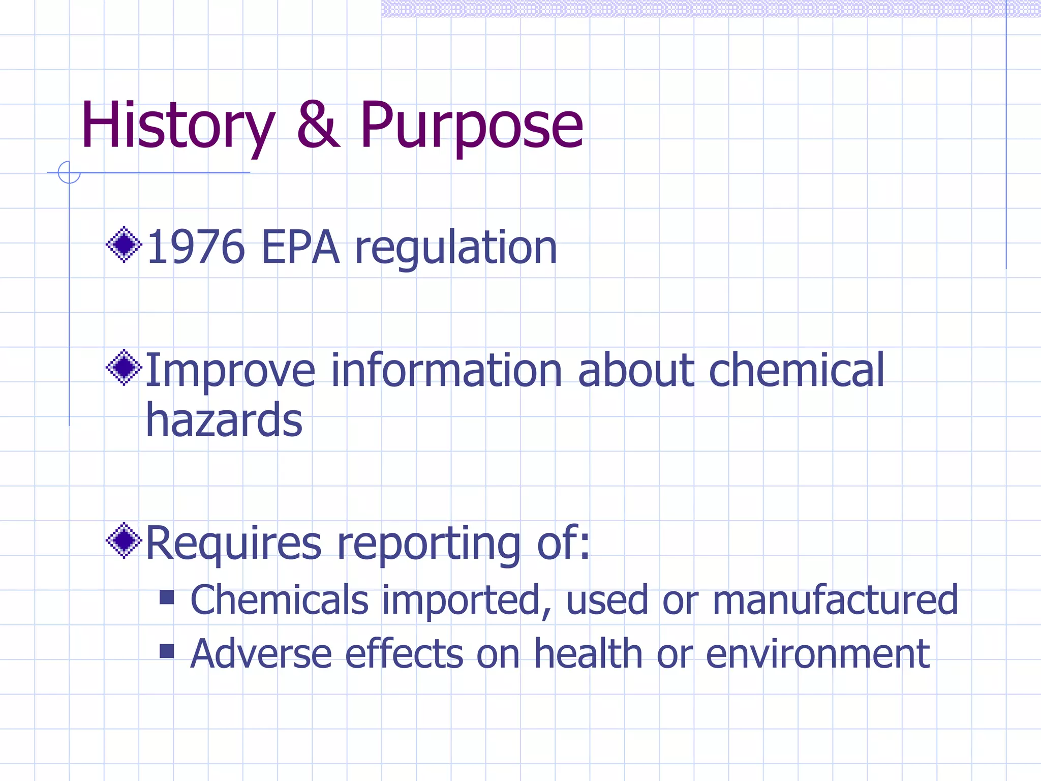 Toxic Substances Control Act Awareness | PPT