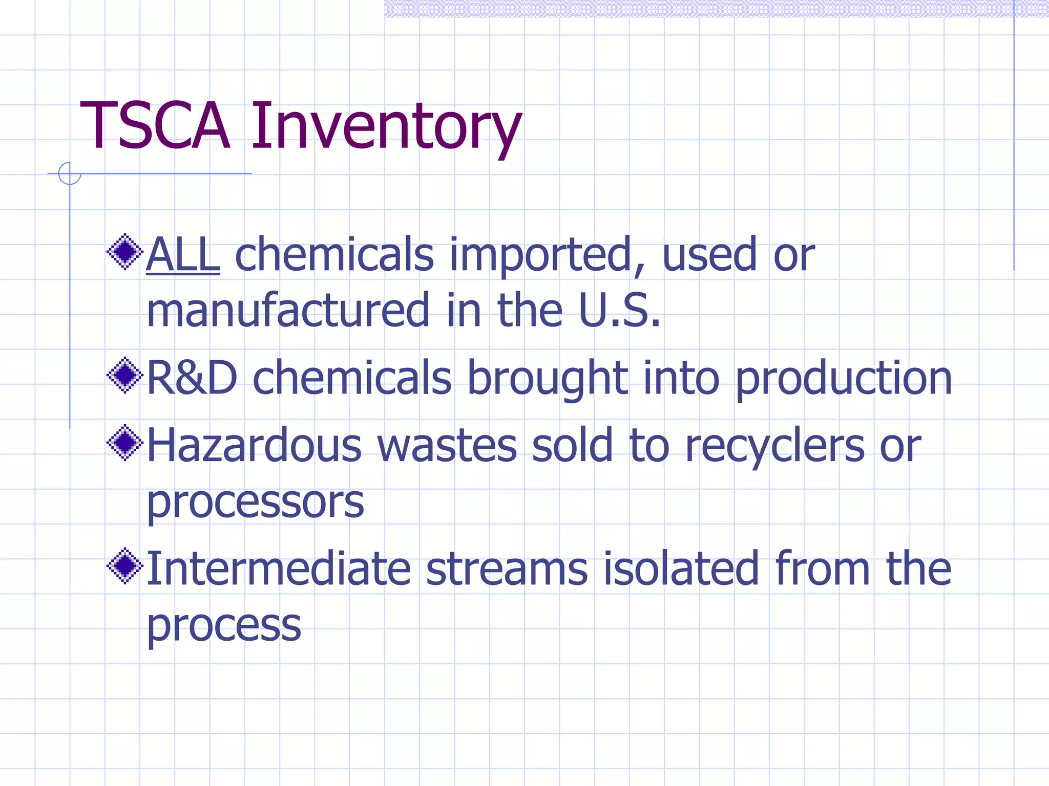 Toxic Substances Control Act Awareness | PPT