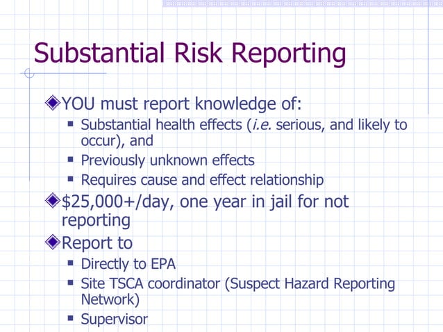 Toxic Substances Control Act Awareness | PPT | Substance Abuse ...