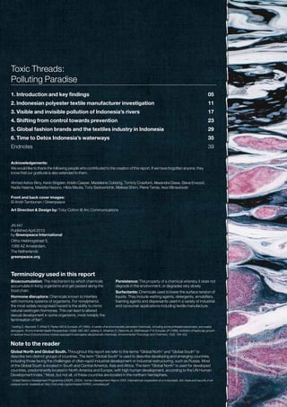 Toxic Threads: Polluting Paradise | PDF | Environmental Services Industry | Industries