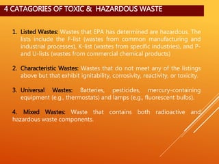 Toxic and hazardous elements and their sustainable management | PPTX