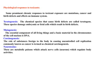 Environmental and Chemical Toxicology | PPTX