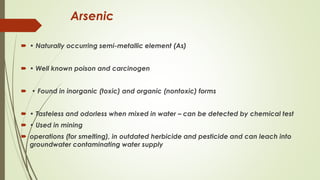 Toxic effect of arsenic | PDF