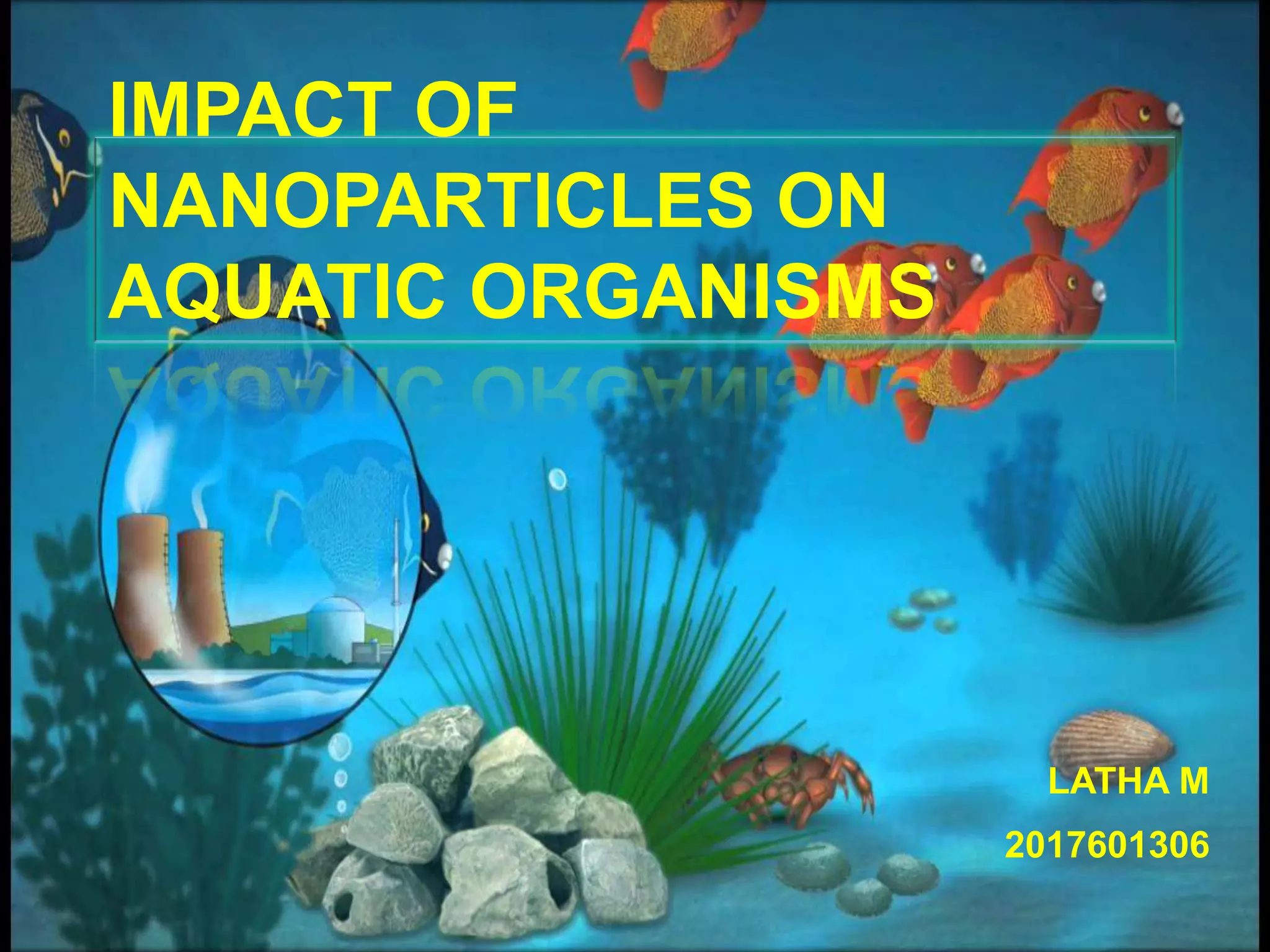Toxic effect of nanoparticles on aquatic organisms | PPT