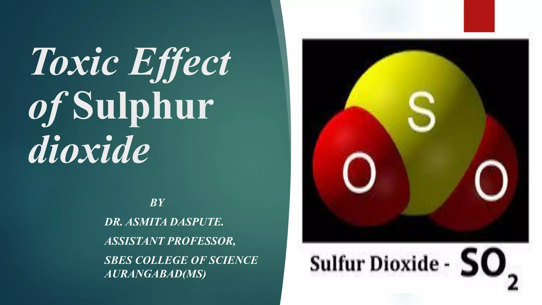 Toxic effect of sulphur dioxide | PDF