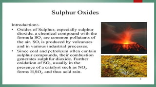 Toxic effect of sulphur dioxide | PDF