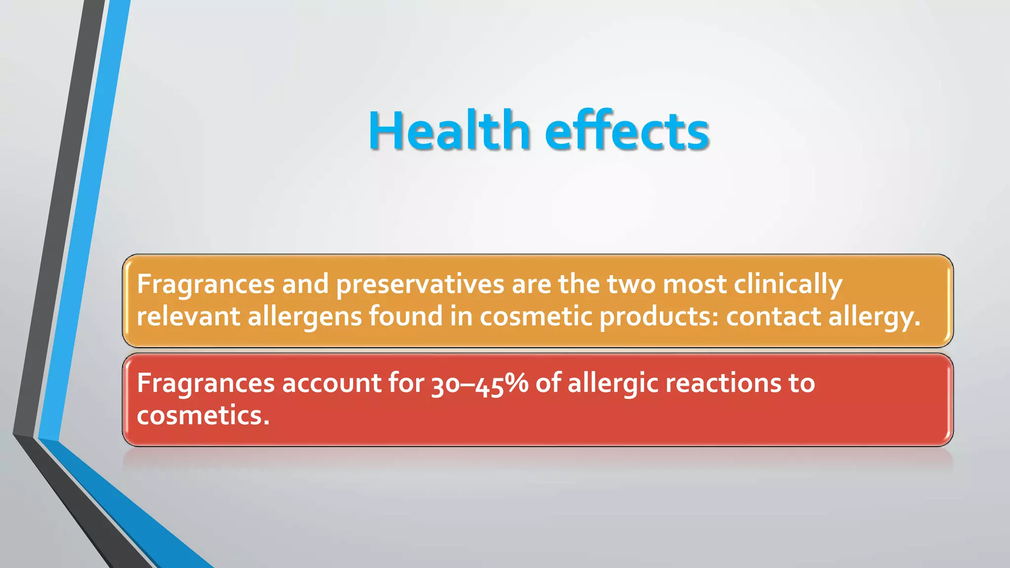 Toxic effects of decorative cosmetics | PPSX