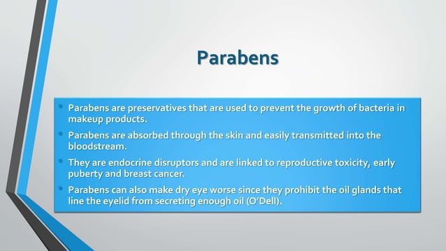 Toxic effects of decorative cosmetics | PPSX | Skin Care | Beauty