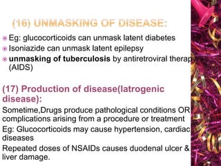 Toxic effects of drugs on different organ & | PPTX