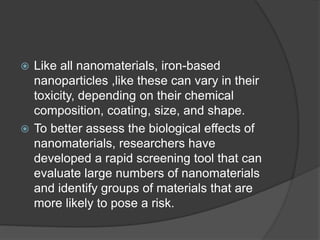 Toxic effects of nanomaterials ppt | PPTX