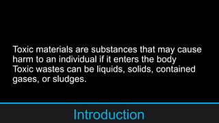 Toxic hazards ppt | PPTX