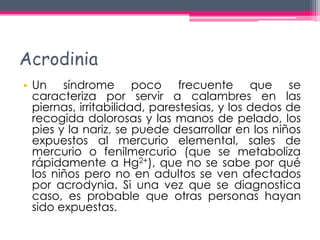 Toxicidad del mercurio, las consecuencias de estar expuesto | PPTX