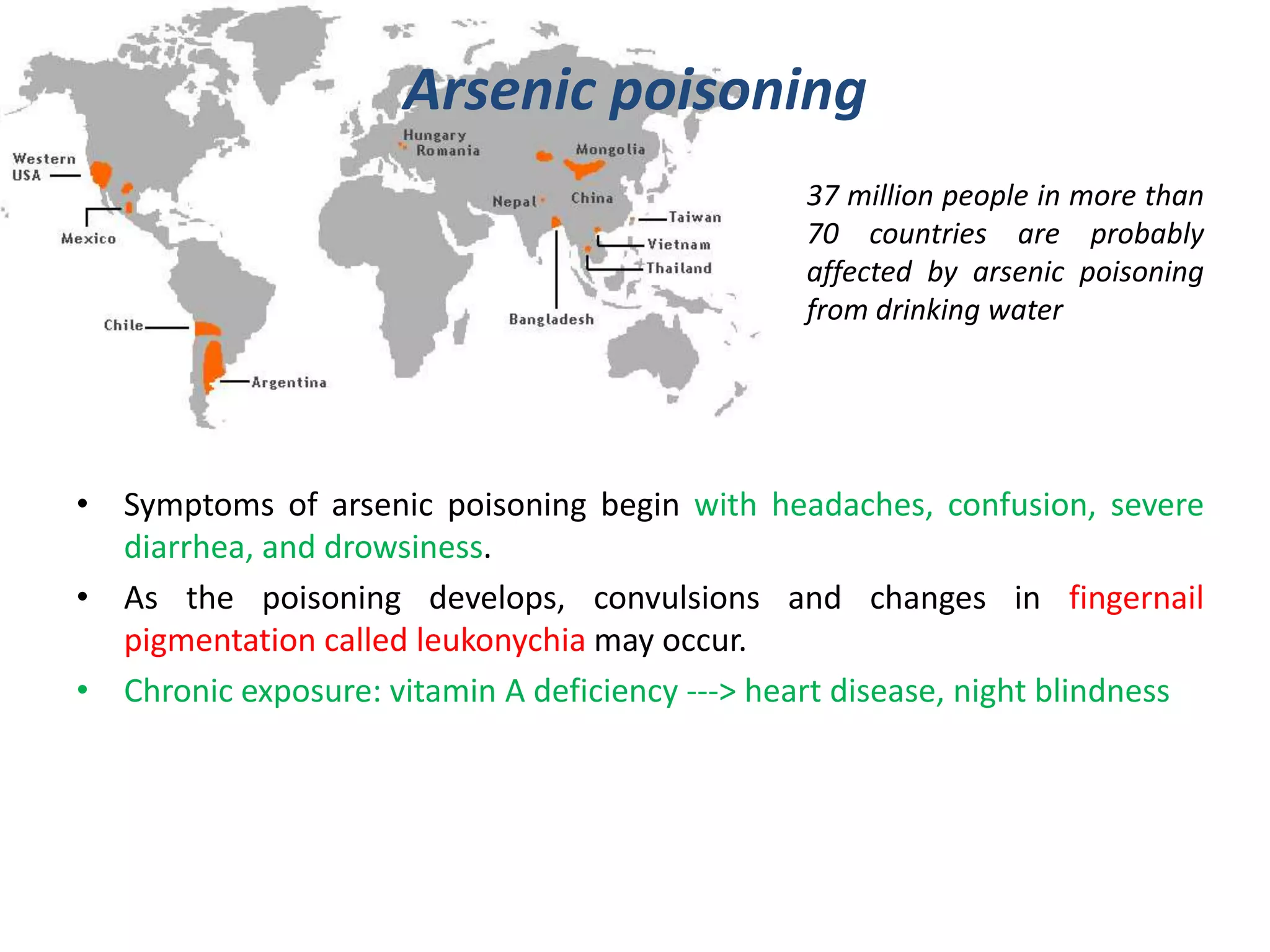 Toxicities and manag. of poisonings (heavy metals) | PPTX
