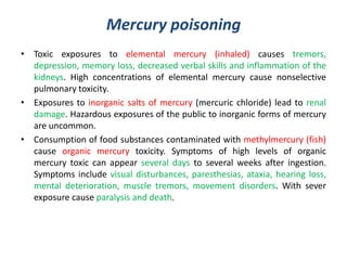 Toxicities and manag. of poisonings (heavy metals) | PPTX