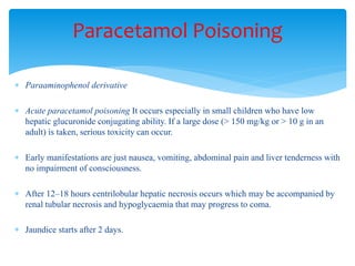Management of some commonly used drugs toxicity | PPT
