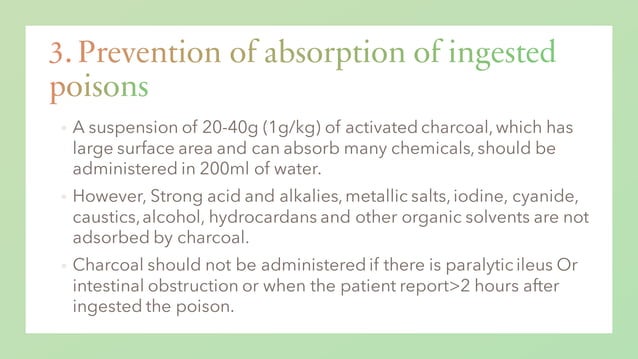 General Principles of treatment of Poisoning | PDF | Lung and ...