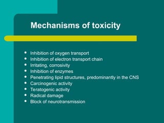toxicity.pptName the materials, their types and classifications | PPT