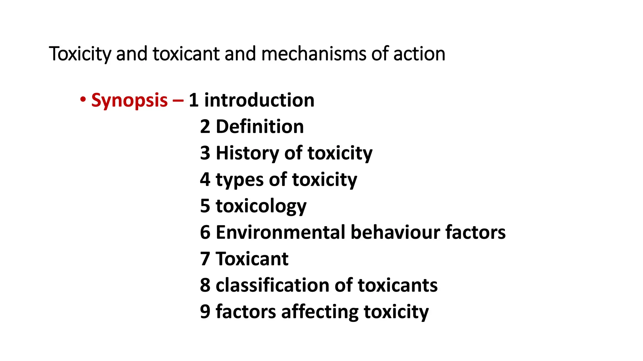toxicity and mechanism of toxicant action.pptx