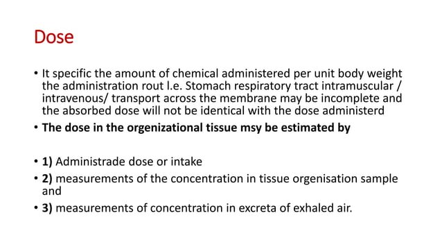 toxicity and mechanism of toxicant action.pptx | Chemistry | Science