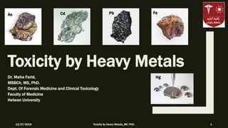 Toxicity by Heavy Metals | PPTX
