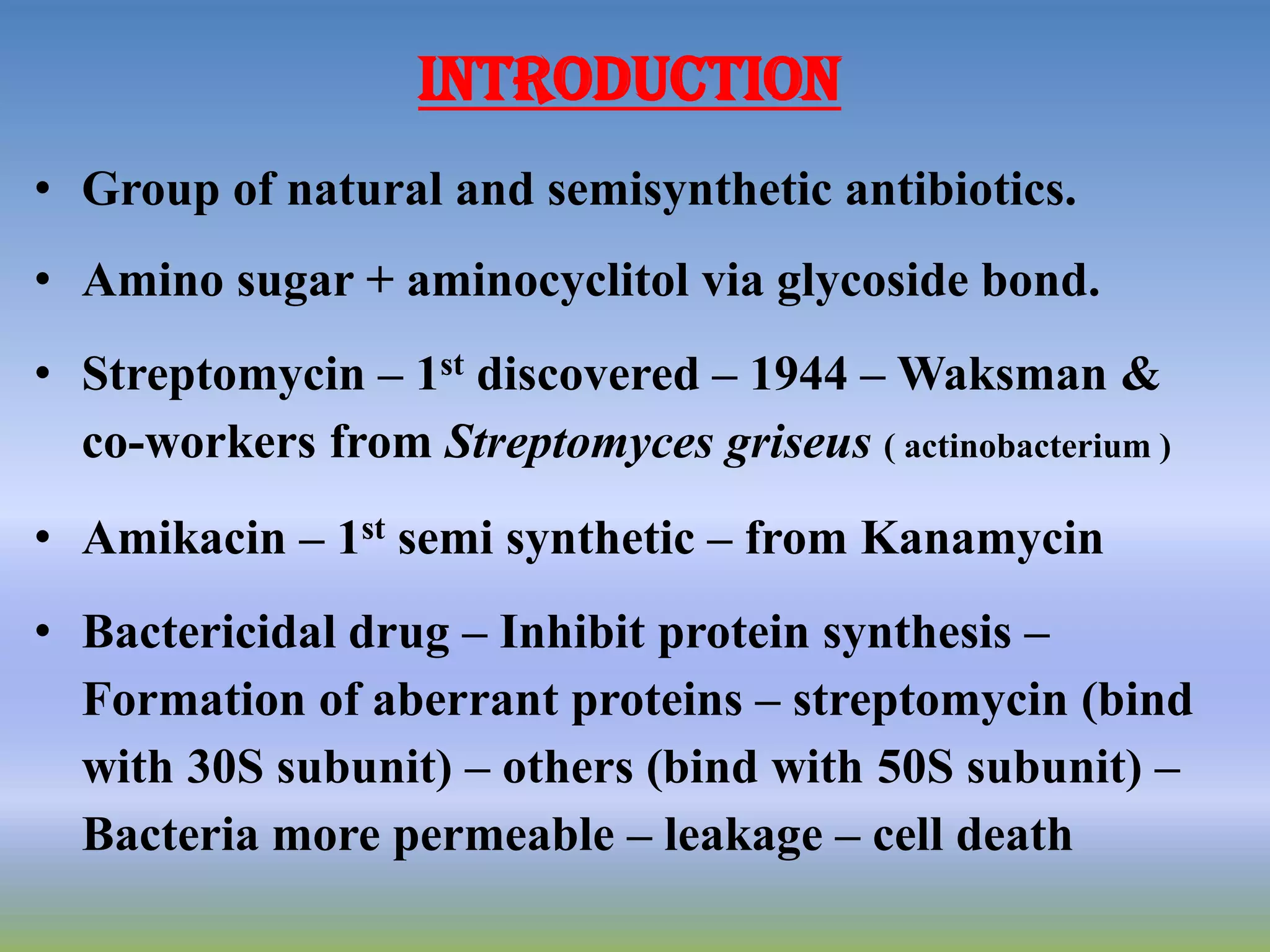 Toxicity of aminoglycoside antibiotics | PPTX
